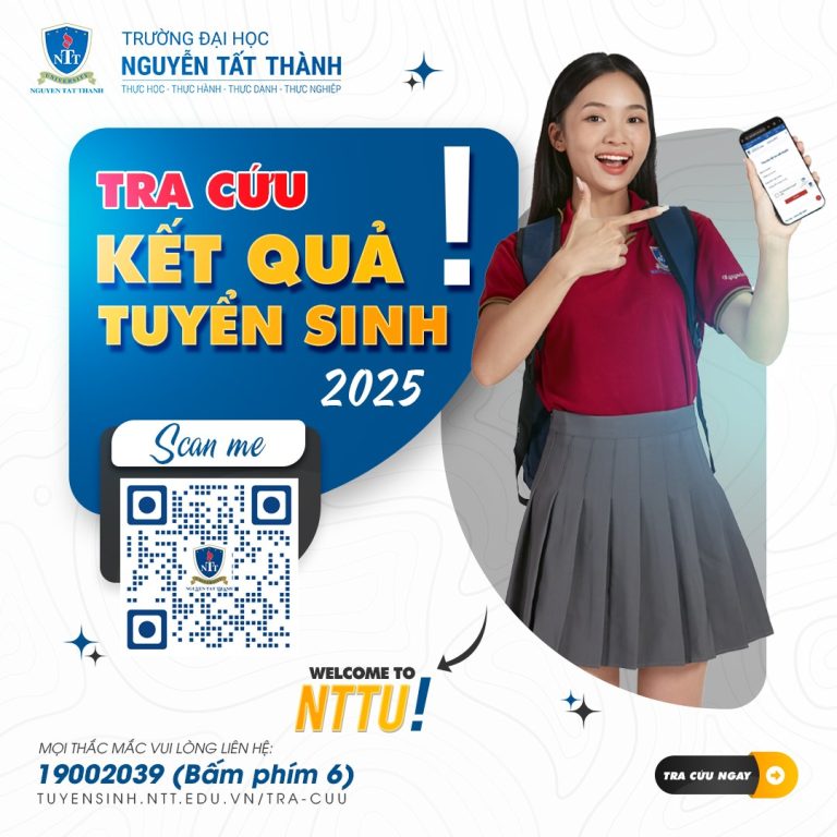 HƯỚNG DẪN TRA CỨU KẾT QUẢ TRÚNG TUYỂN NTTU 2025 – Khoa Điều Dưỡng
